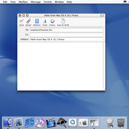 Mac OS X 10.1 Puma – 512 Pixels