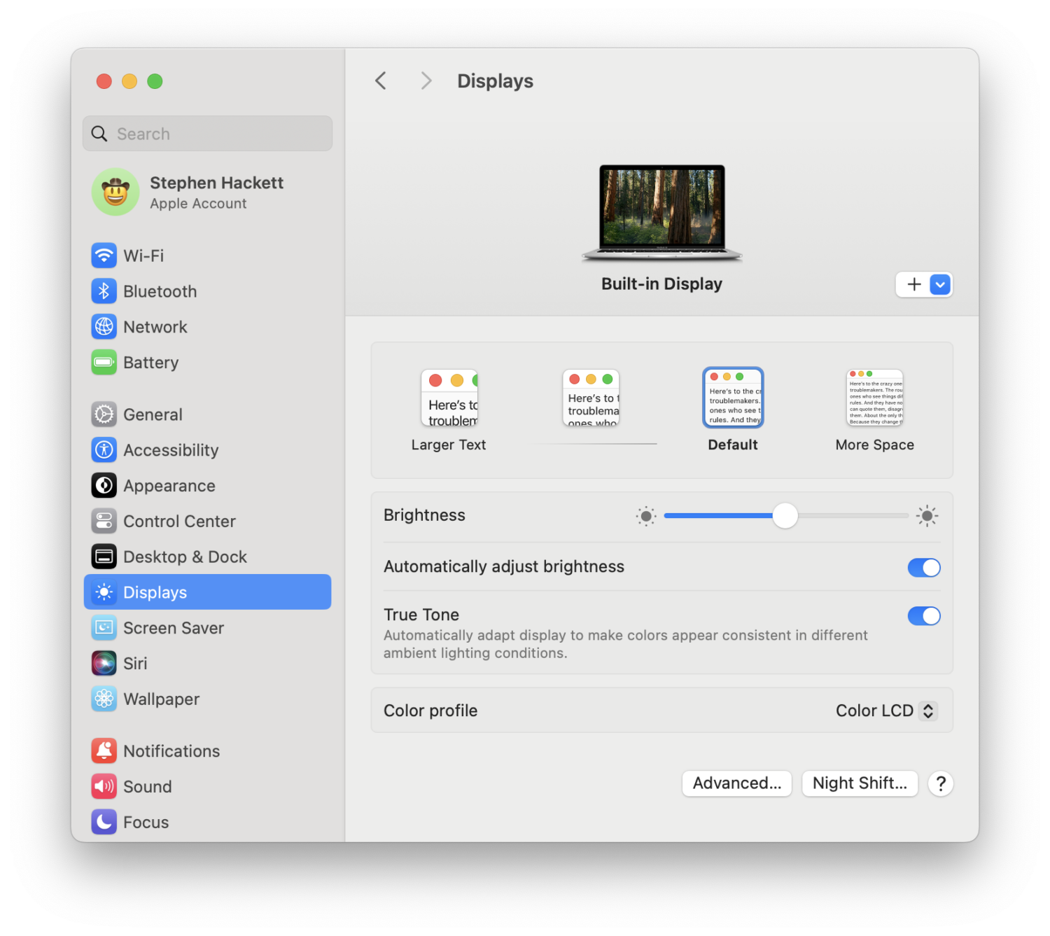 Sequoia-Settings-Displays – 512 Pixels