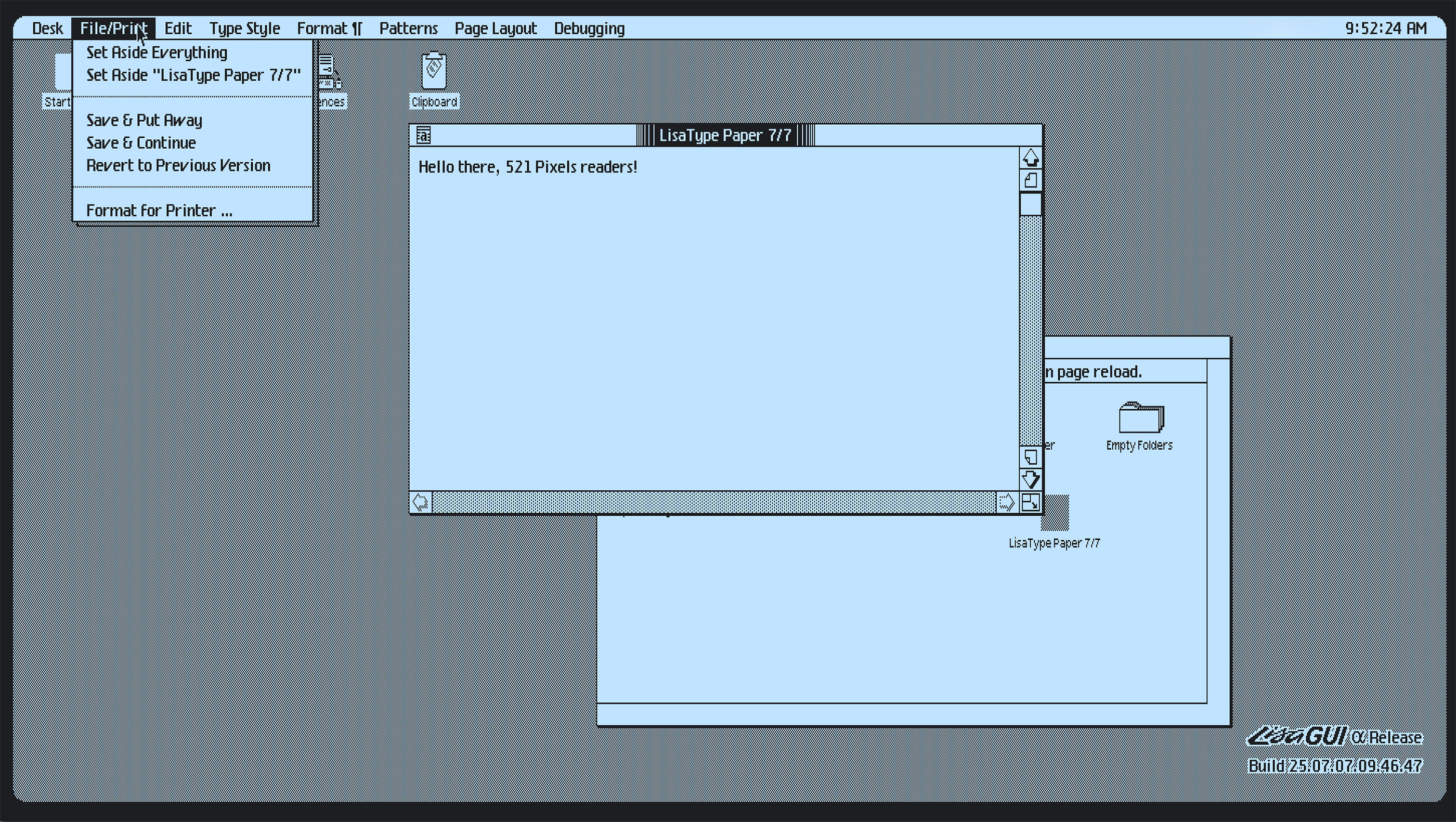 LisaGUI - 512 Pixels